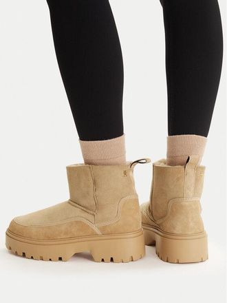 Tommy Hilfiger Schneeschuhe Real Shearling Pullon FW0FW08997 Beige