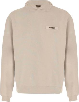 Jacquemus Homme, Sweatshirts et sweats &agrave; capuche, Beige, Taille: L Le Sweat &agrave; capuche Gros Grain