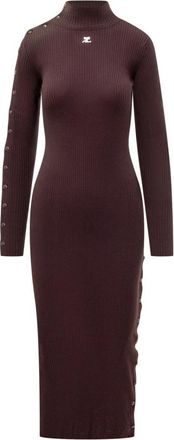 Courr&egrave;ges Femme, Robes, Rouge, Taille: 38 FR Maxi Robes