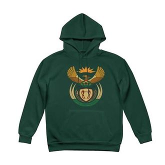 Generic Sweatshirts &Agrave; Capuche Hommes Doublure Polaire Imprim&eacute; Graphique Afrique du Sud Embl&egrave;me National Pull Hoodie Hauts Streetwear Vintage Pull De D&eacute;tente A