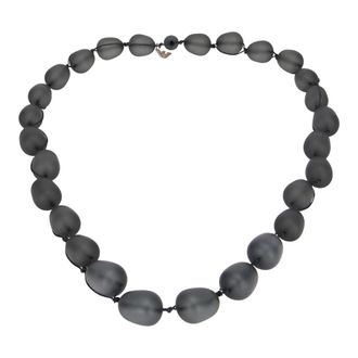 Emporio Armani Femme, Accessoires, Noir, Taille: ONE Size Collier avec perles en r&eacute;sine