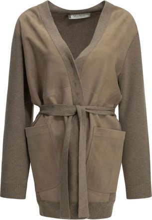 Max Mara Cardigan Soliveto - Femme - Pulls - Beige - Taille: 36 FR