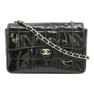 Chanel Pre-owned 2.55 Schultertasche/H&uuml;fttasche aus Lackleder - - Pre-owned - Damen - Schwarzk - ONE SIZE