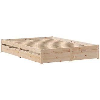 vidaXL Massivholzbett ohne Matratze 160x200 cm Kiefernholz vidaXL