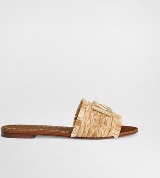 Dolce & Gabbana Pantolette Aus Bastgeflecht - Frau Pantoletten Und Mules Mehrfarbig 38.5