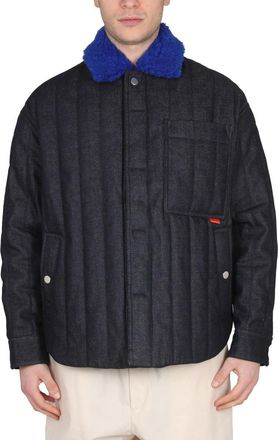 Sunnei Faux Fur Collar Jacket - Denim
