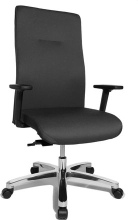 Topstar Topstar Big Star 20 inklusive h&ouml;henverstellbare Armlehne B&uuml;rostuhl, Stoff, dunkelgrau, 67 x 67,5 x 130 cm