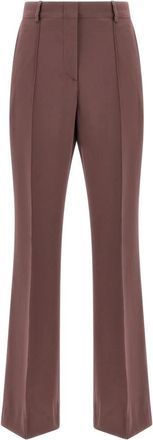Brioni Femme, Pantalons, Rose, Taille: 40 FR Silk Flared Pantalons