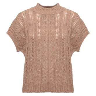 PESERICO Pull en m&eacute;lange dalpaga - Femme - Pulls - Beige - Taille: 38 FR