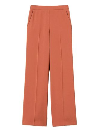 Twin-Set pantalon à taille palazzo - Marron