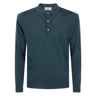 John Smedley Chemise Belper Manches Longues - Homme - Tops - Vert - Taille: XL