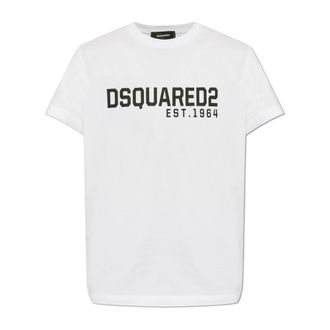 Dsquared2 T-Shirt mit Print - - Tops - Herren - Wei&szlig; - L