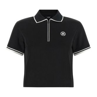 Amiri MA Zip Polo - - Tops - Damen - Schwarzk - S