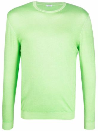 Malo Pullover mit rundem Ausschnitt - Gr&uuml;n