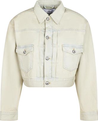 Vivienne Westwood Femme, Vestes, Bleu, Taille: 40 FR Cropped Marlene Jacket