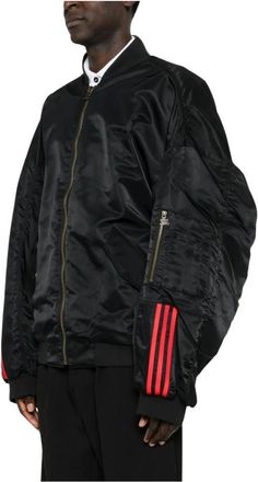 adidas Homme, Vestes, Noir, Taille: S Satin Bomber Jacket
