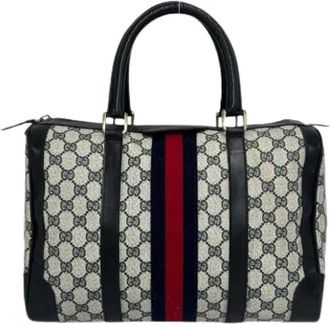 Gucci Sac Boston Vintage Pre-owned - Femme - Pre-owned - Bleu - Taille: ONE Size