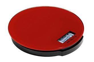 Premier Housewares Zing Kitchen Scale, Red Glass/ABS Bvase, Electronic 2kg