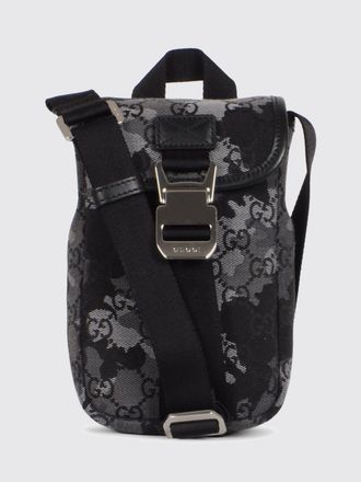 Gucci Sac bandouli&egrave;re en coton enduit avec imprim&eacute; monogramme GG camouflage