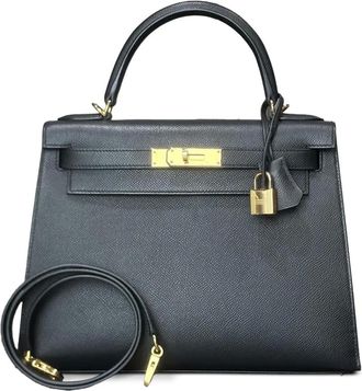 Hermès sac à main Kelly 28 Sellier (2024) - Noir