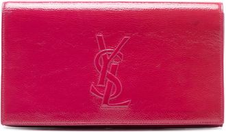 Saint Laurent Clutches - Large Textured Patent Belle De Jour Clutch - Gr. unisize - in Gold - f&uuml;r Damen