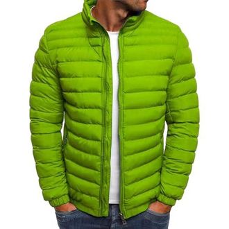 Generic Manteau matelass&eacute; en duvet pour homme - Chaud - Automne et hiver - Coupe-vent - Isol&eacute; - L&eacute;ger, Vert, XXL
