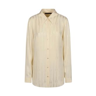 Gucci Damen, Blusen & Hemden, Wei&szlig;, MGr&ouml;&szlig;e