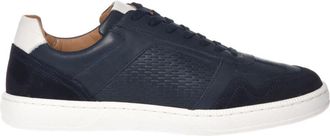 Baldinini Homme, Chaussures, Bleu, Taille: 44 EU Perforated Leather Baskets