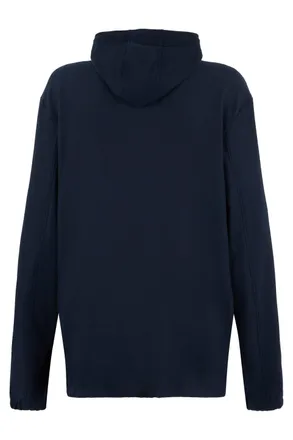 HUGO BOSS Mens Hooded Sweatshirt Blue Polyester Top