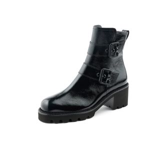 Paul Green Stiefelette 9907-066, Lack/Brush, Schwarz, Damen EU 5,5/38,5