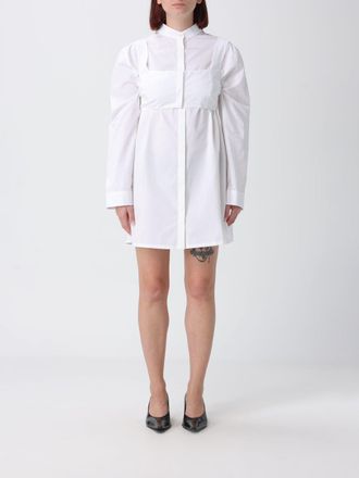 Alaia Ensemble deux pi&egrave;ces en popeline de coton avec chemise &agrave; manches bouffantes