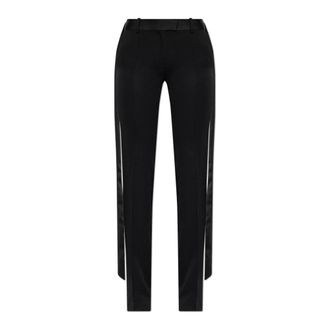 The Attico Femme, Pantalons, Noir, Taille: 38 FR Wool Pantalons