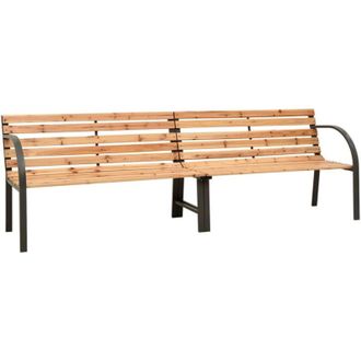 vidaXL Banc double de jardin 225 cm Bois de sapin massif vidaXL
