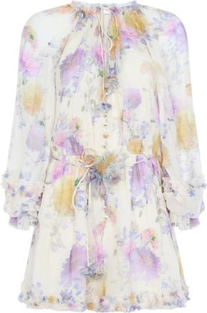 Zimmermann Femme, Combinaisons et Ensembles, Multicolore, Taille: 38 FR Luna Ruffle Playsuit