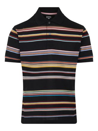 Paul Smith polo à rayures - Noir