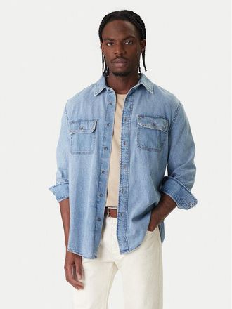 Tommy Jeans Jeanshemd Western DM0DM22304 Blau Relaxed Fit