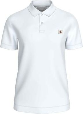 Calvin Klein Polo c&ocirc;tel&eacute; &agrave; logo en coton m&eacute;lang&eacute;