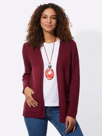 Witt Strickjacke Strickjacke Langarm Ripp