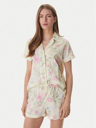 Lauren Ralph Lauren Pyjama ILN12493 Gelb Regular Fit