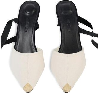 Jacquemus Pointed-Toe Tie-Fastening Boot - Black