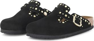 Birkenstock Low-Top Sneaker - Clogs Boston mit Nieten - Gr. 36 (EU) - in Schwarz - für Damen