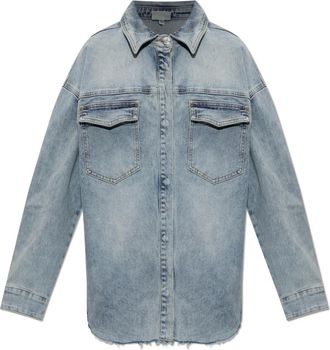 Gestuz Femme, Blouses et Chemises, Bleu, Taille: 38 FR GZnoma Denim Shirt