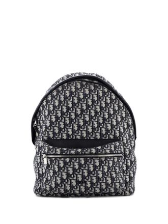 Dior sac &agrave; dos Rider Oblique Canvas m&eacute;dium - Bleu