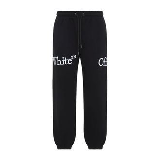 Off-white Bookish Schal-Sweatpants mit B&uuml;ndchen - - Trousers - Herren - Schwarzk - M