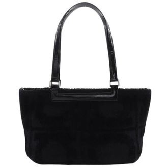 Ferragamo Pre-owned Gancini Lack-Woll-Tasche - - Pre-owned - Damen - Schwarzk - ONE SIZE