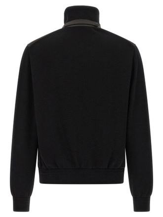 Tom Ford Merino Wool with Padded Nylon Vest Bomber Jacket - Black