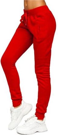 BOLF Femme Pantalons de Sport de Survetement dentrainement de Football de Fitness de Athletique Joggeur de Course Slim Fit Street Style CK-01B Bordeaux M [