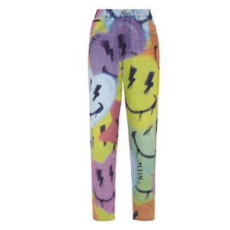 Philipp Plein Jeans Mom Fit Smile - - Jeans - Damen - Mehrfarbig - W26