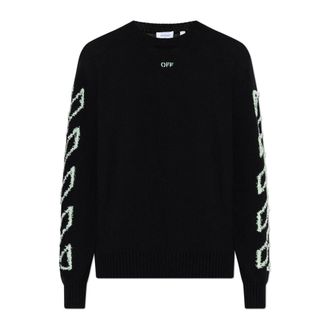 Off-white Logo Sweater - - Knitwear - Herren - Schwarzk - XL