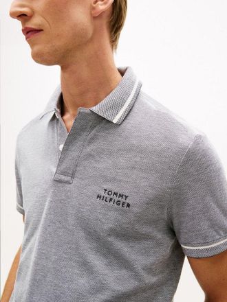 Tommy Hilfiger Poloshirt OXFORD TWO TONE REGULAR PLACKET Regular fit mit Polokragen